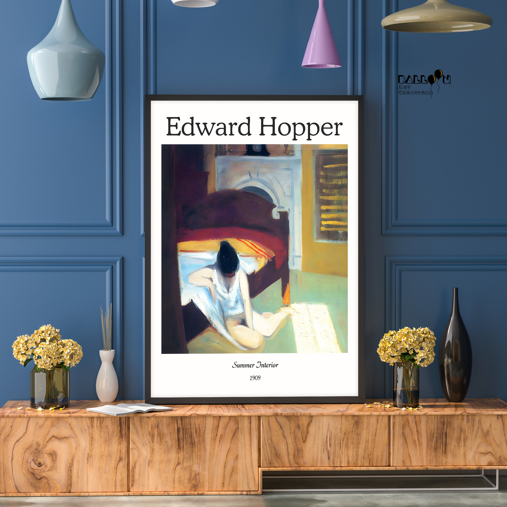 Edward Hopper, Summer Interior, 1909, Edward Hopper Poster, Home Wall ...