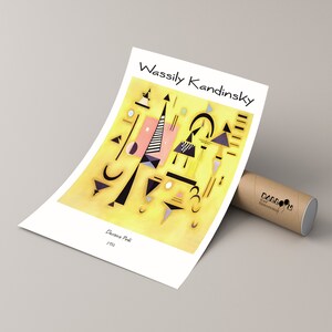 Wassily Kandinsky, Decisive Pink, 1932, Kandinsky Poster, Expressionist ...