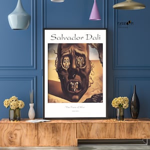 Salvador Dali, the Face of War, 1940-1941, Salvador Dali Print, Dali ...