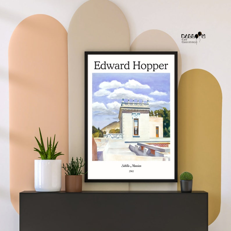 Edward Hopper, Saltillo Mansion, 1943, Edward Hopper Poster, Exhibition ...