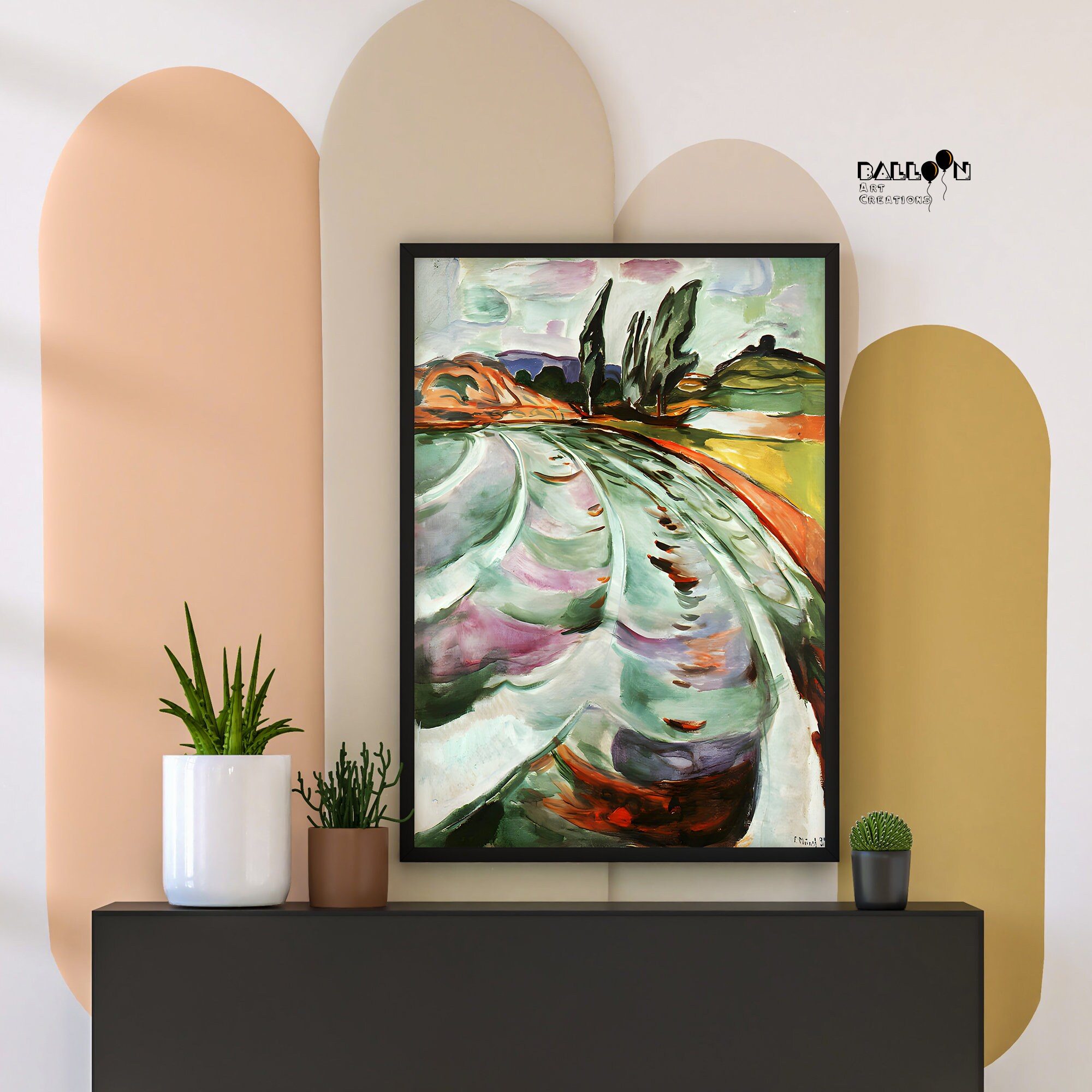 Edvard Munch, the Wave, 1921, Edvard Munch Poster, Portrait Art ...