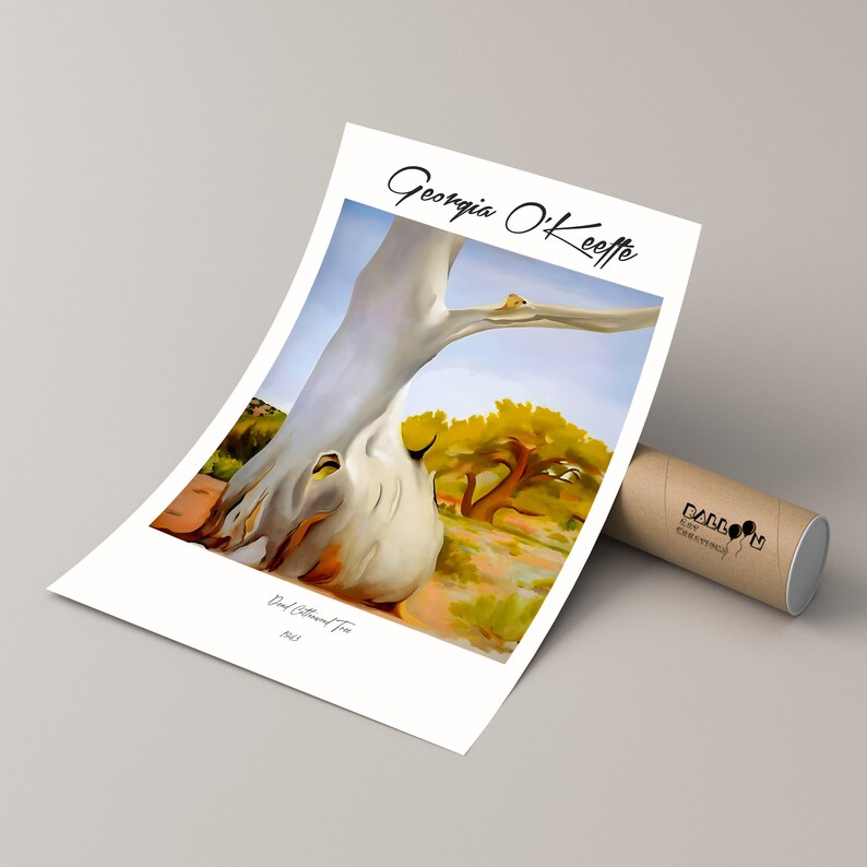 Georgia O'keeffe, Dead Cottonwood Tree, 1943, Georgia O Keeffe Print ...