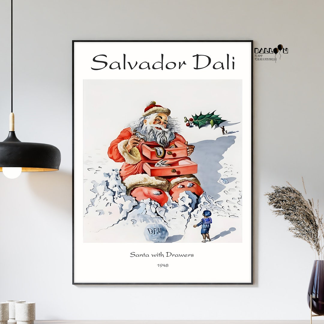Salvador Dali, Santa With Drawers, 1948, Salvador Dali Poster, Dali ...