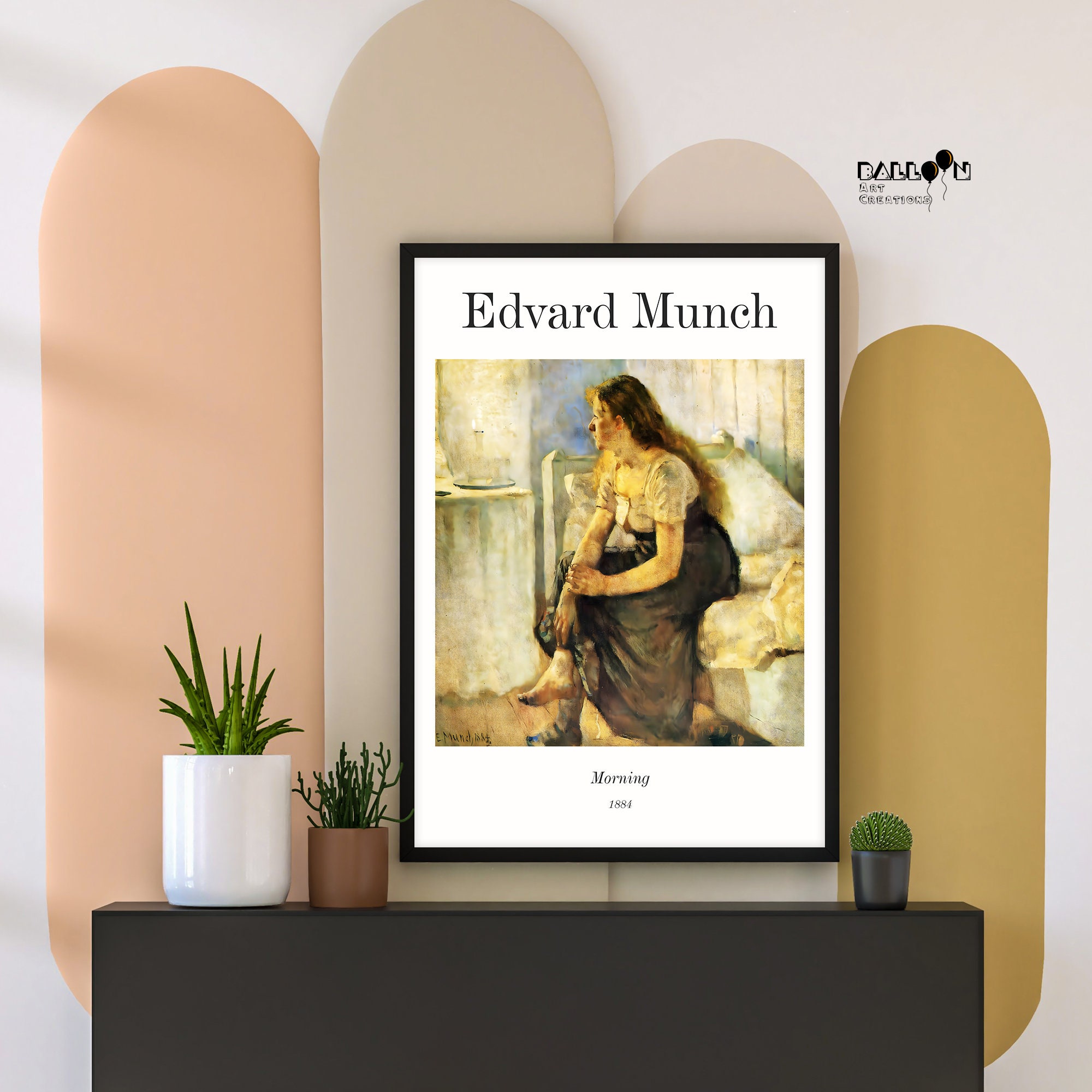 Edvard Munch, Morning, 1884, Edvard Munch Print, Portrait Art, Museum ...