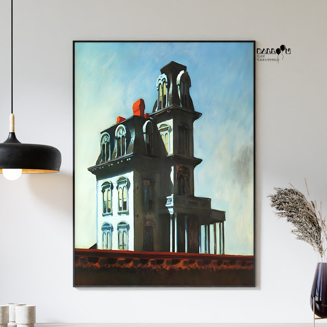 Edward Hopper, House by the Railroad, 1925, Edward Hopper Poster ...