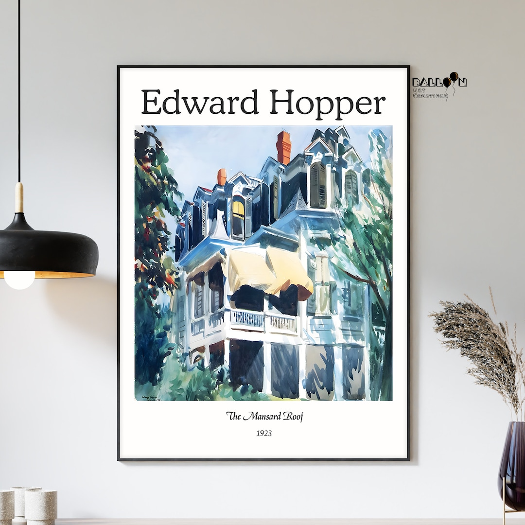 Edward Hopper, the Mansard Roof, 1923, Edward Hopper Print, Wall Art ...