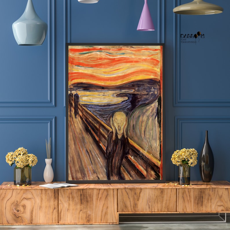 Edvard Munch, the Scream, 1893, Edvard Munch Poster, Portrait Art ...