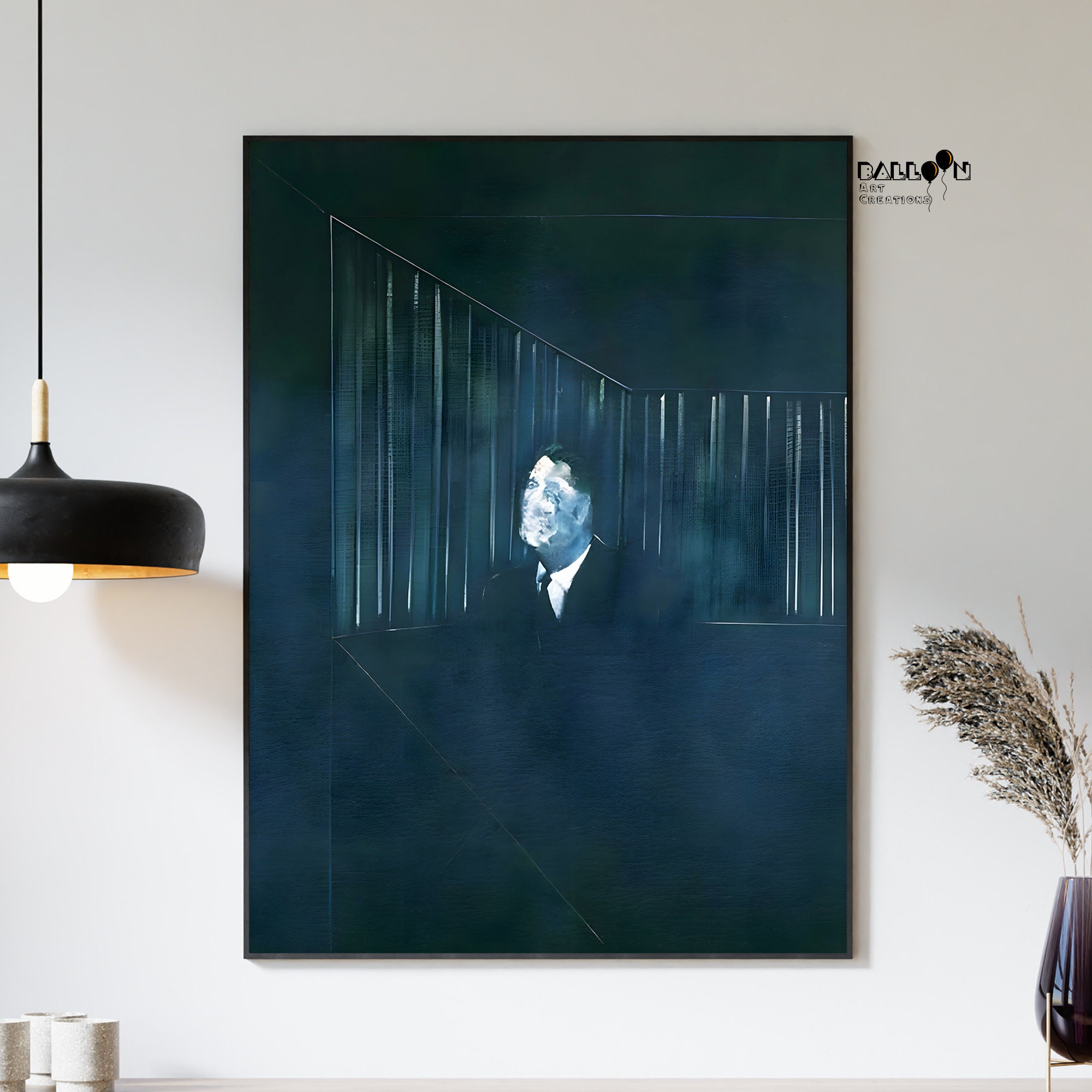 Francis Bacon, Man in Blue II, 1954, Francis Bacon Poster, Famous ...