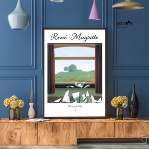 Rene Magritte, the Key to the Fields, 1936, Rene Magritte Poster ...