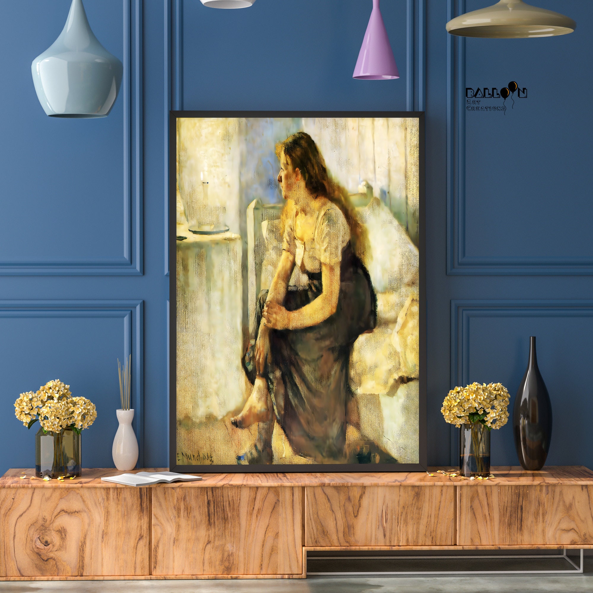 Edvard Munch, Morning, 1884, Edvard Munch Print, Portrait Art, Munch ...