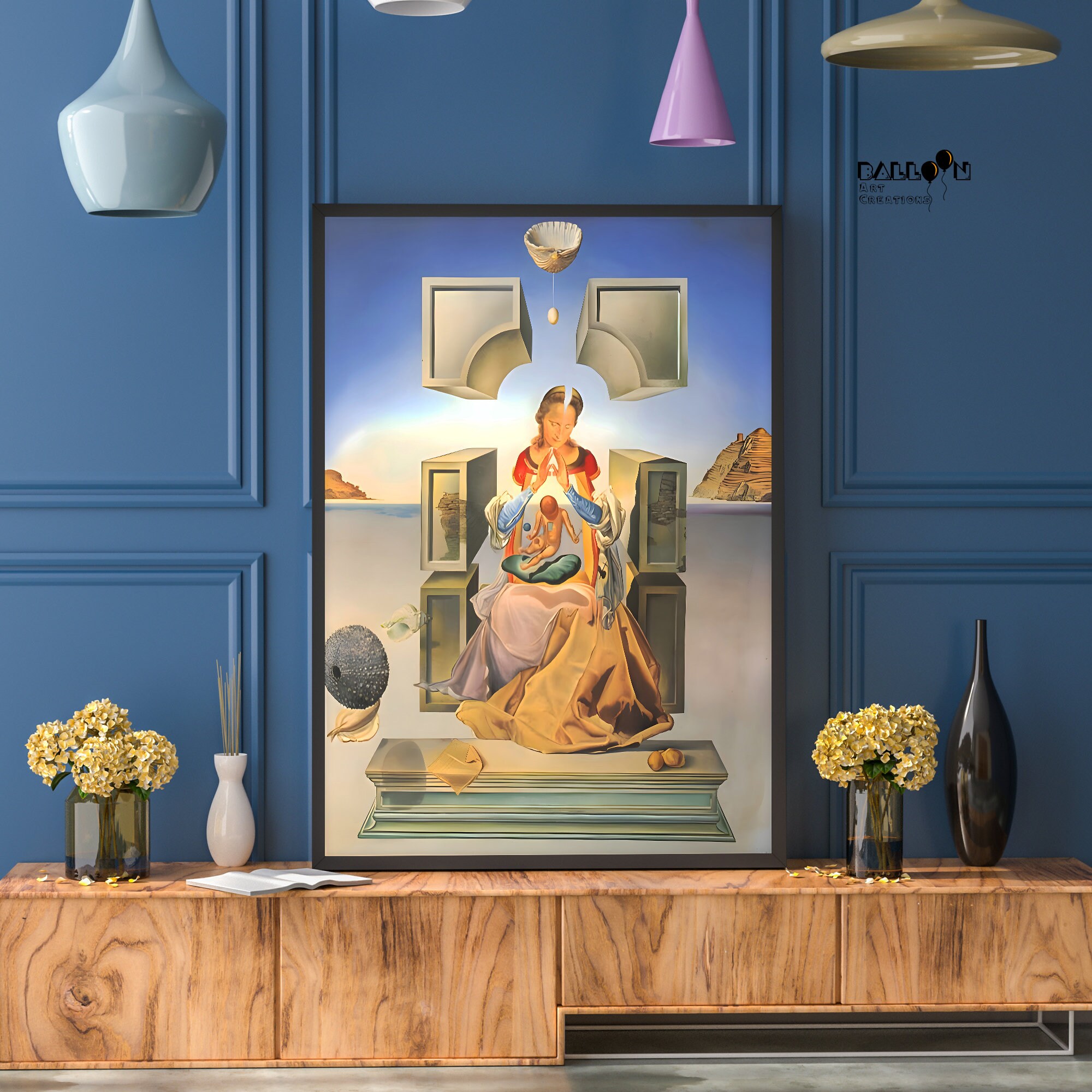 Salvador Dali, the First Study for the Madonna of Port Lligat, 1949 ...