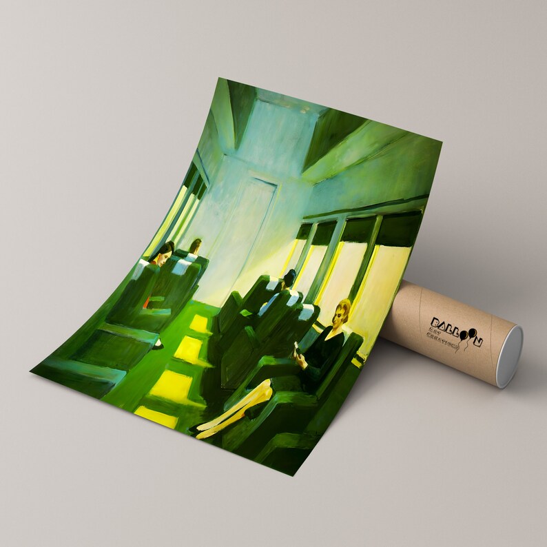 Edward Hopper, Chair Car, 1965, Hopper Wall Print, Home Wall Art ...