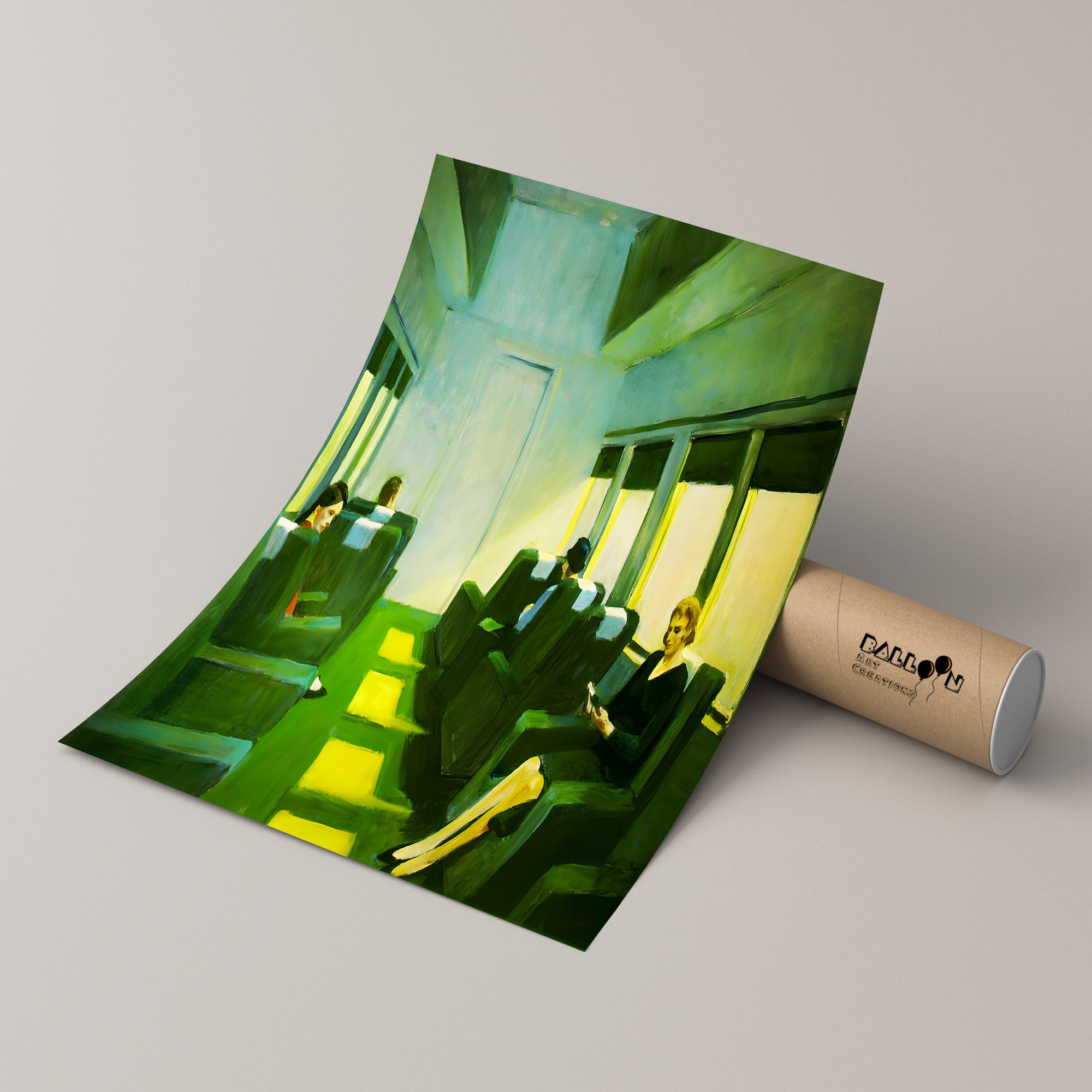 Edward Hopper, Chair Car, 1965, Hopper Wall Print, Home Wall Art ...