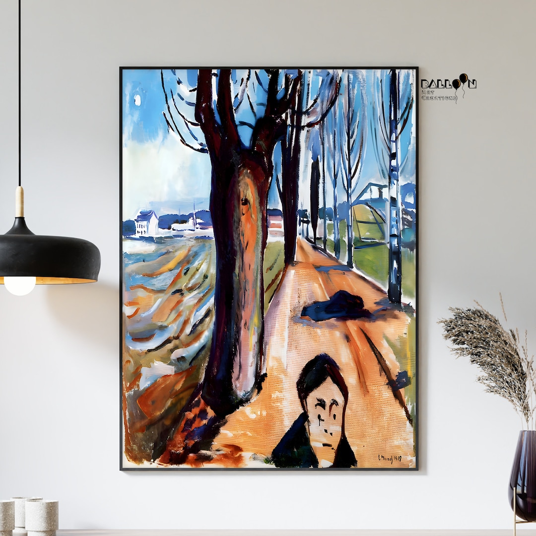 Edvard Munch, the Murderer in the Lane, 1919, Edvard Munch Poster ...