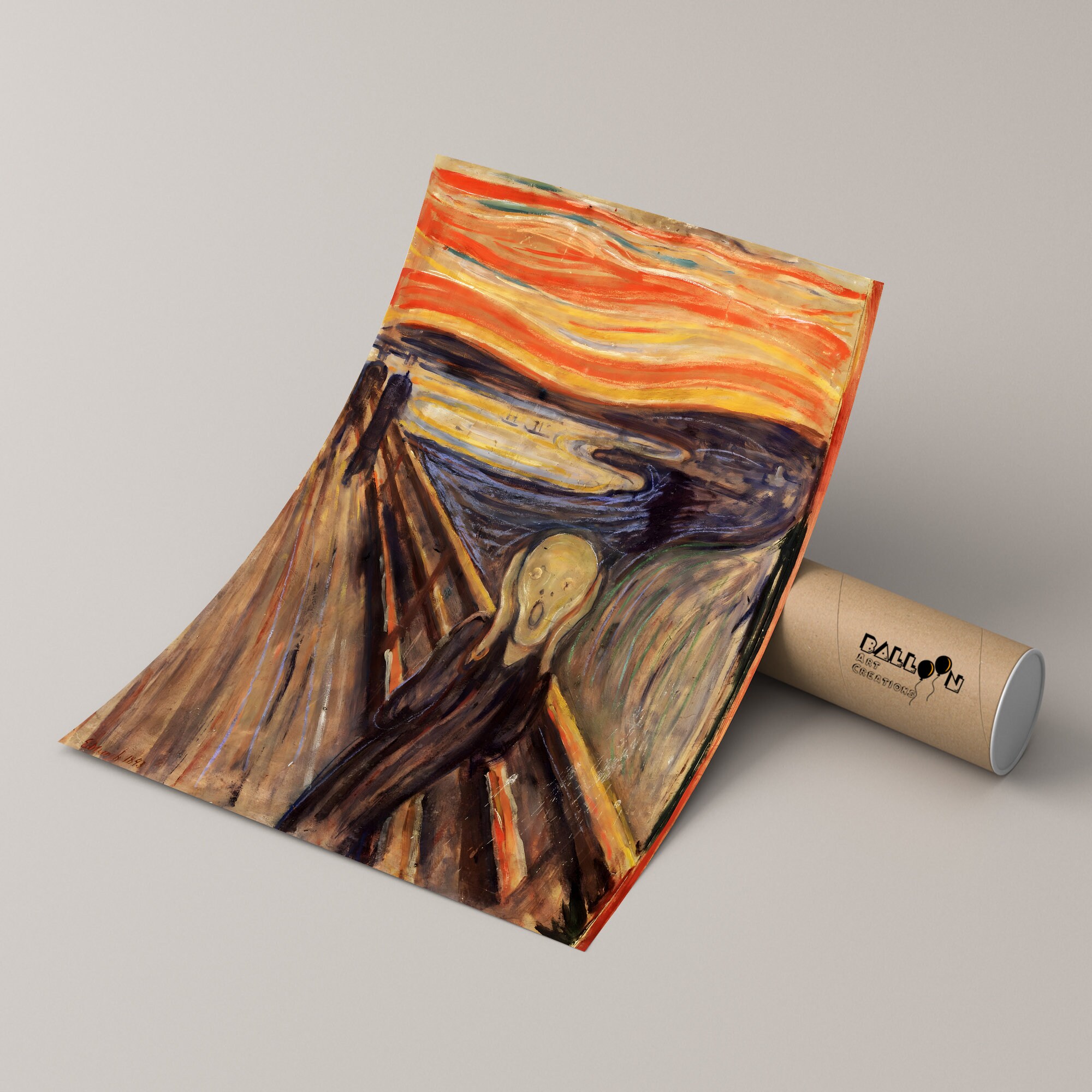 Edvard Munch, the Scream, 1893, Edvard Munch Poster, Portrait Art ...