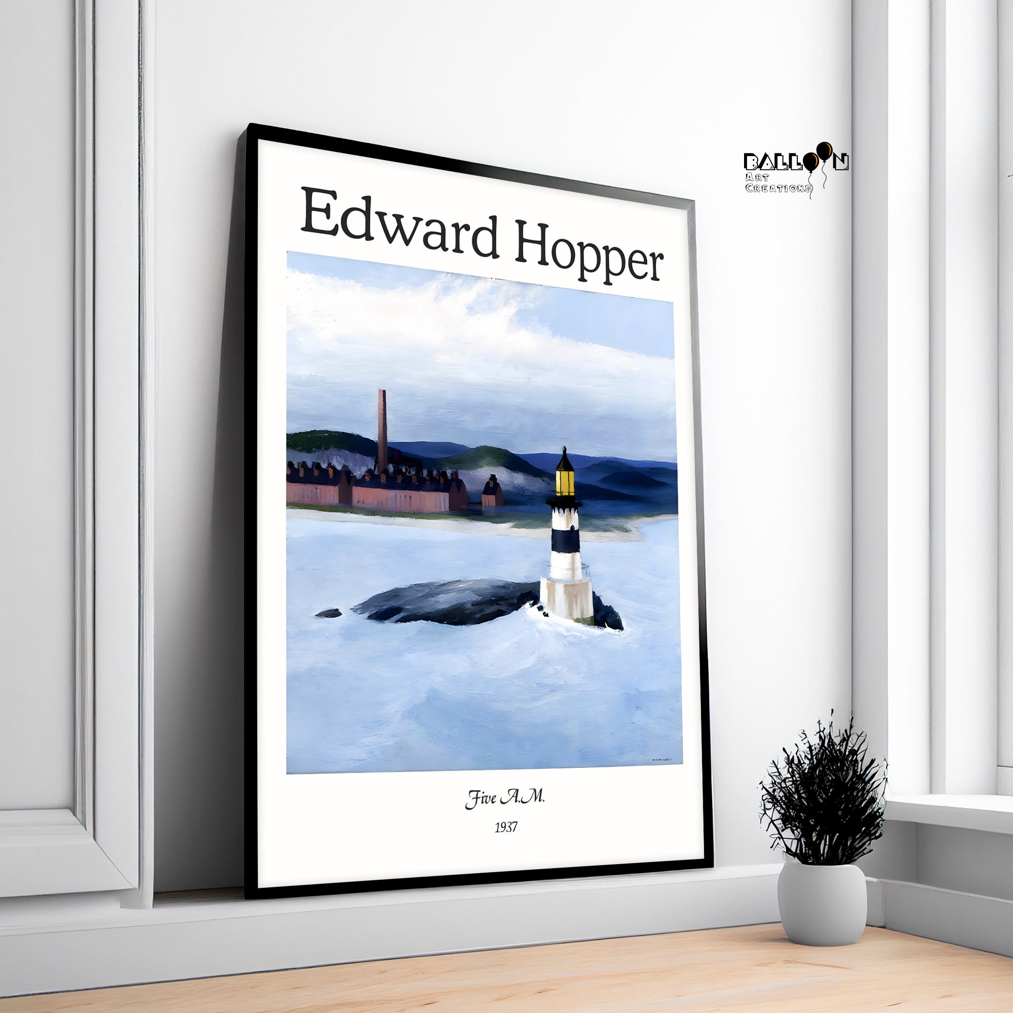 Edward Hopper, Five A.M., 1937, Hopper Poster, Modern Wall Art ...