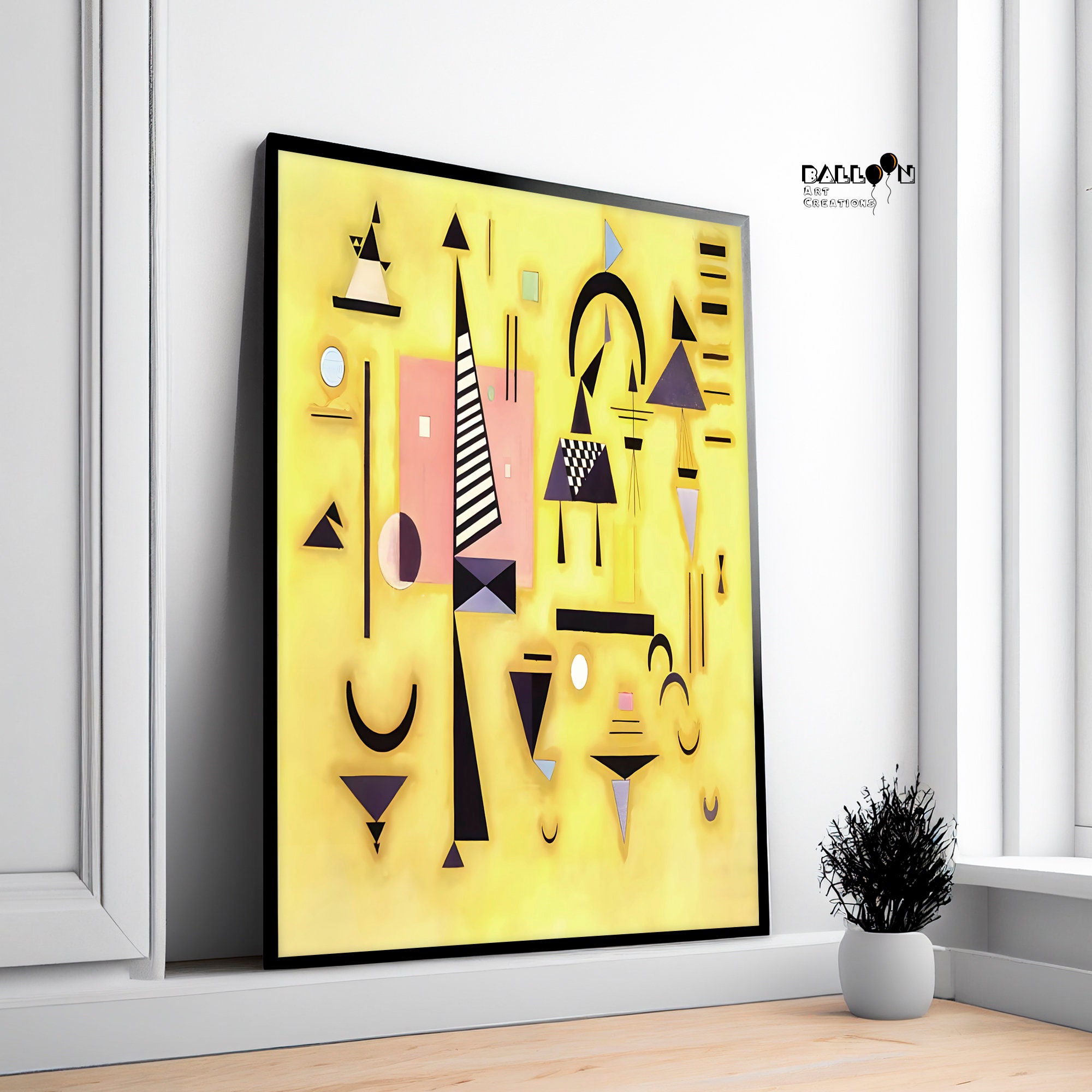 Wassily Kandinsky, Decisive Pink, 1932, Kandinsky Poster, Expressionist ...