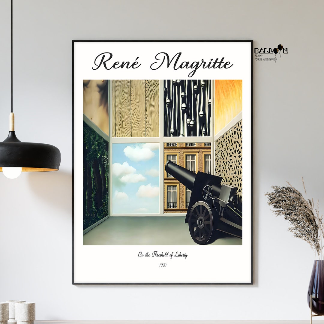 Rene Magritte, on the Threshold of Liberty, 1930, Rene Magritte Print ...