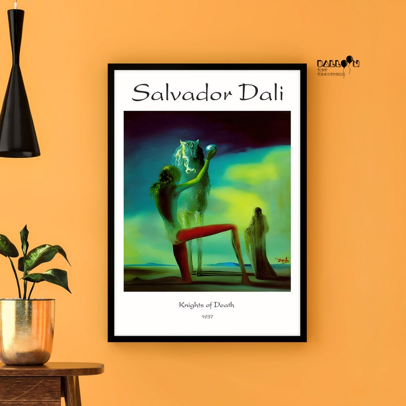 Salvador Dali, Knights of Death, 1937, Salvador Dali Poster, Dali ...