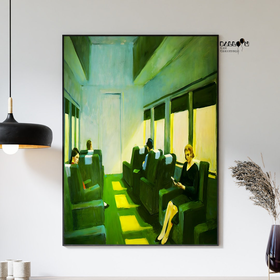 Edward Hopper, Chair Car, 1965, Hopper Wall Print, Home Wall Art ...