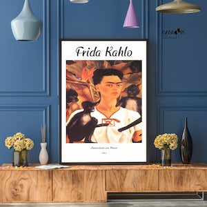 Frida Kahlo, Autorretrato Con Monos, 1943, Frida Kahlo Poster, Modern ...