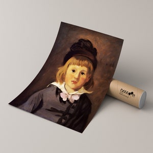 Claude Monet, Portrait of Jean Monet Wearing A Hat With A Pompom ...