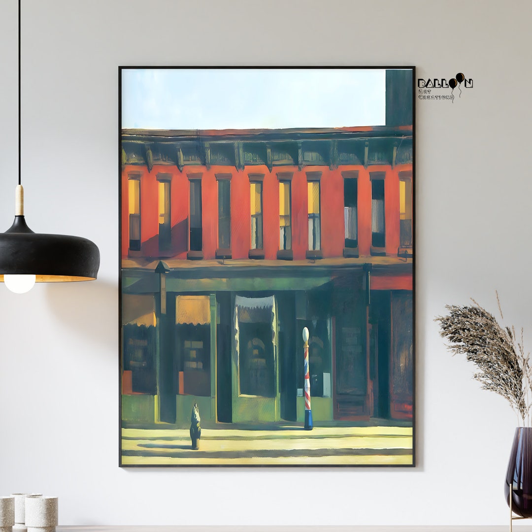 Edward Hopper, Early Sunday Morning, 1930, Edward Hopper Print, Realism ...