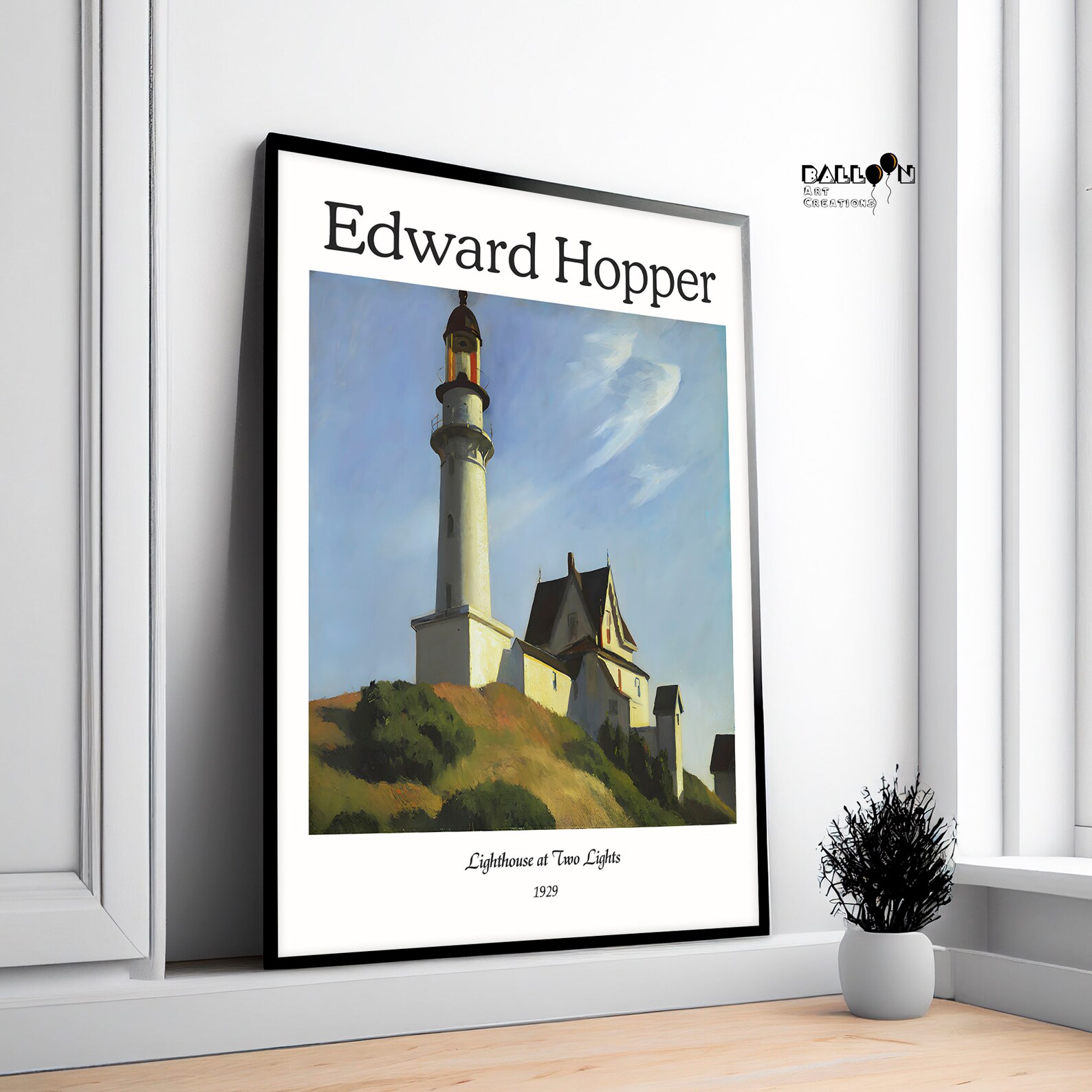 Edward Hopper, Lighthouse at Two Lights, 1929, Edward Hopper Poster ...