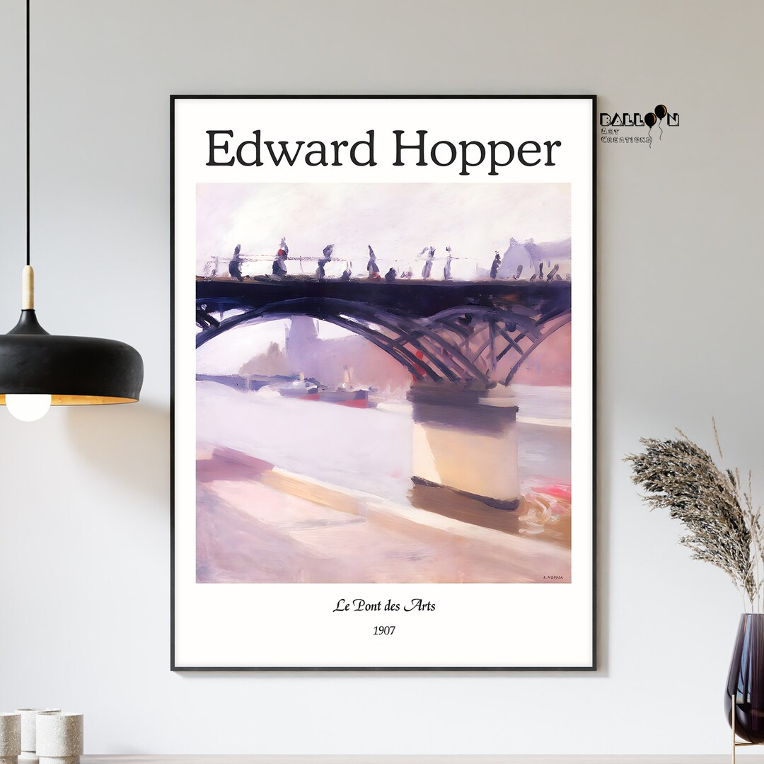 Edward Hopper, Le Pont Des Arts, 1907, Edward Hopper Print, Exhibition ...