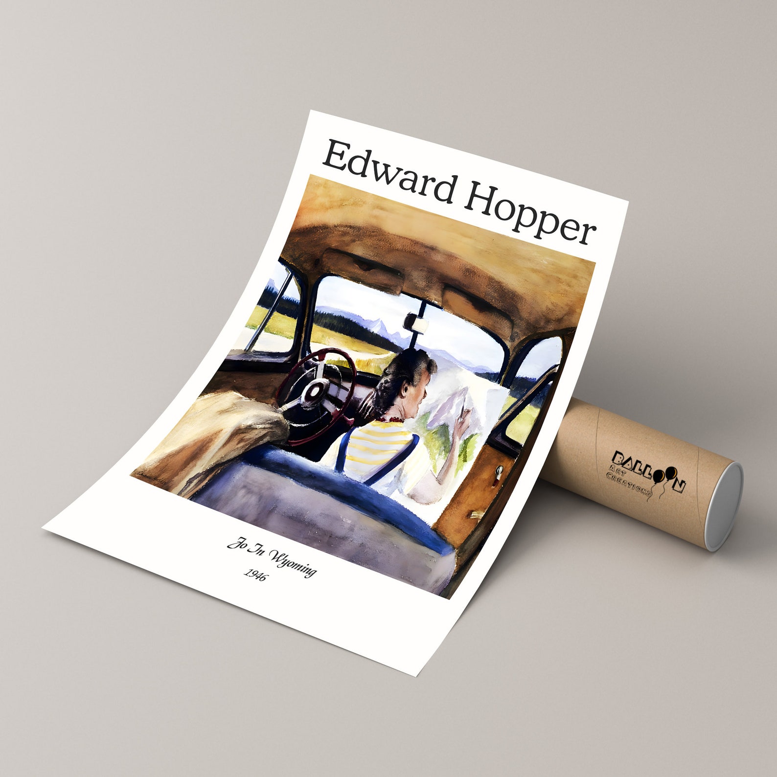 Edward Hopper, Jo in Wyoming, 1946, Hopper Wall Poster, Exhibition ...