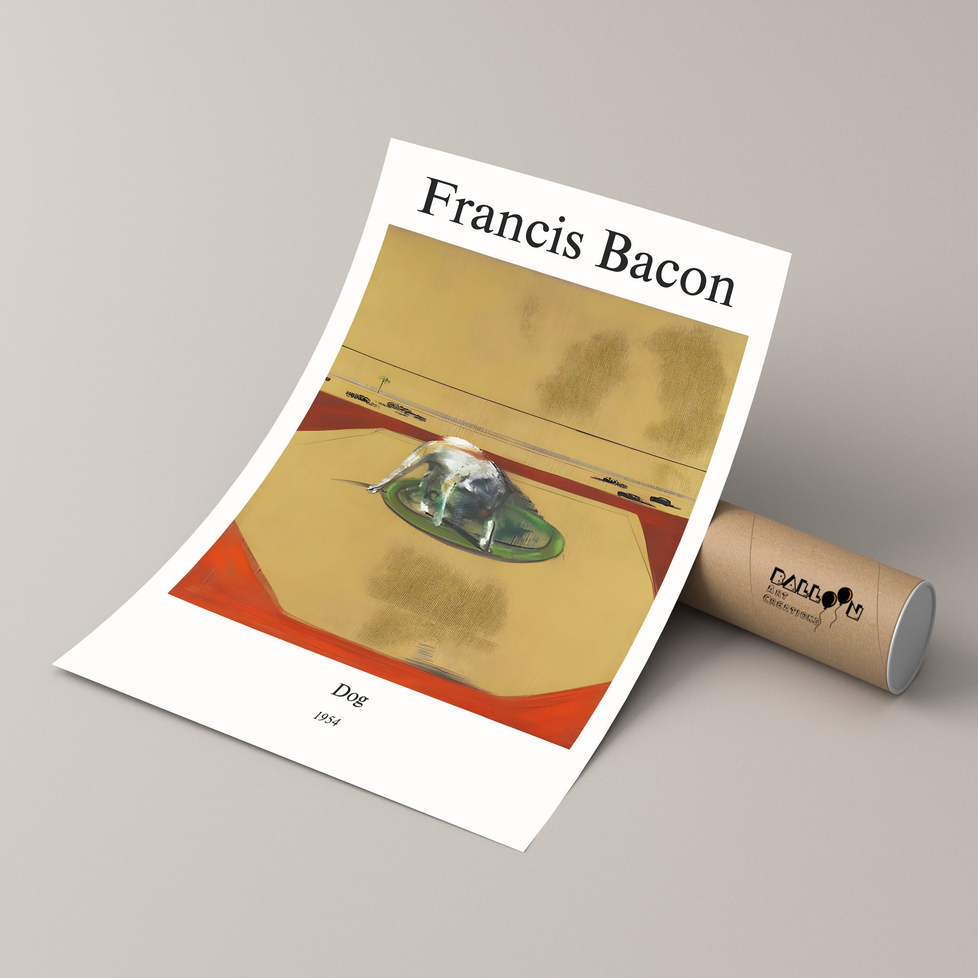 Francis Bacon, Dog, 1952, Francis Bacon Print, Portrait Art, Home Wall ...