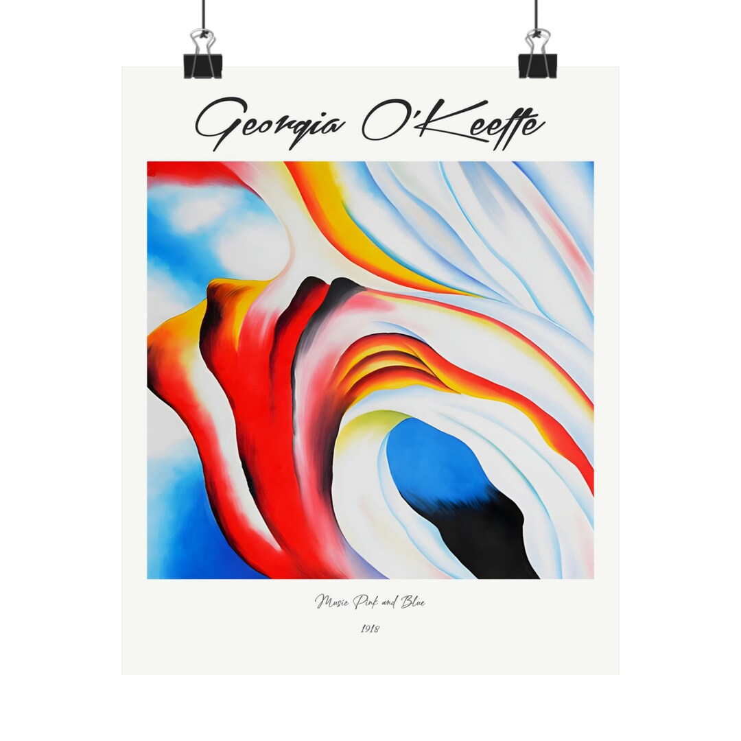 Georgia O'keeffe, Music Pink and Blue, 1918, Spring Tree No.1, 1945 ...