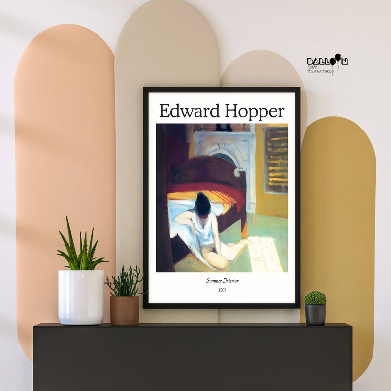 Edward Hopper, Summer Interior, 1909, Edward Hopper Poster, Home Wall ...