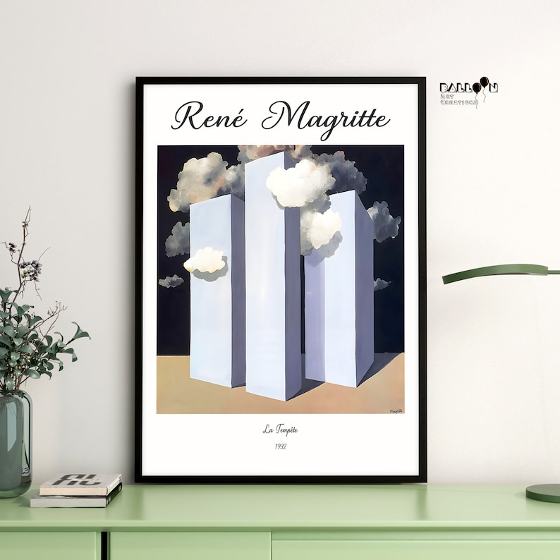 Rene Magritte, La Tempête, 1932, Rene Magritte Poster, Surrealism Art ...