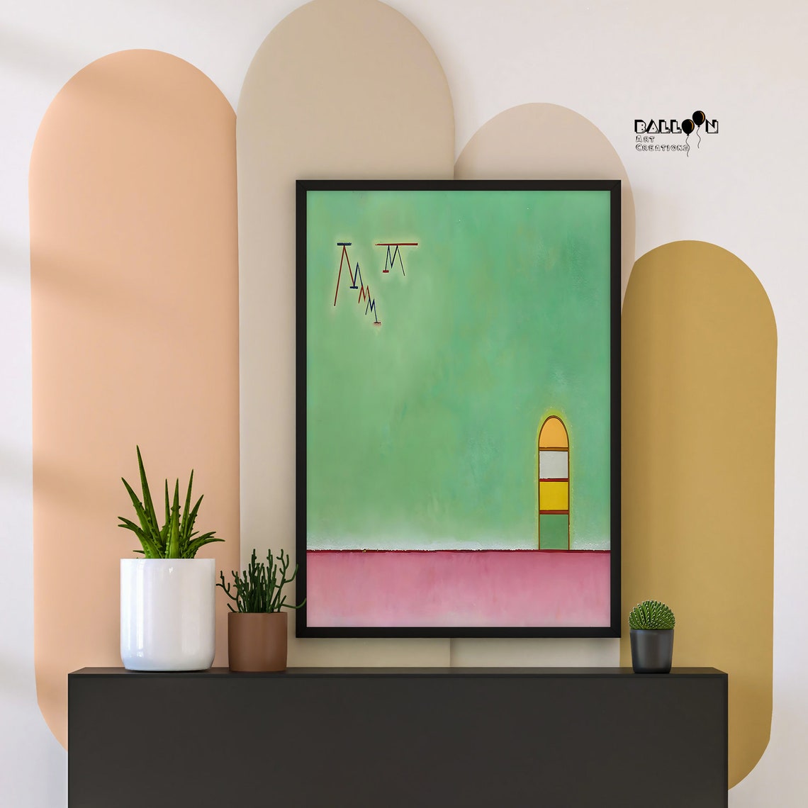 Wassily Kandinsky, Green Emptyness, 1930, Kandinsky Art Poster, Modern ...