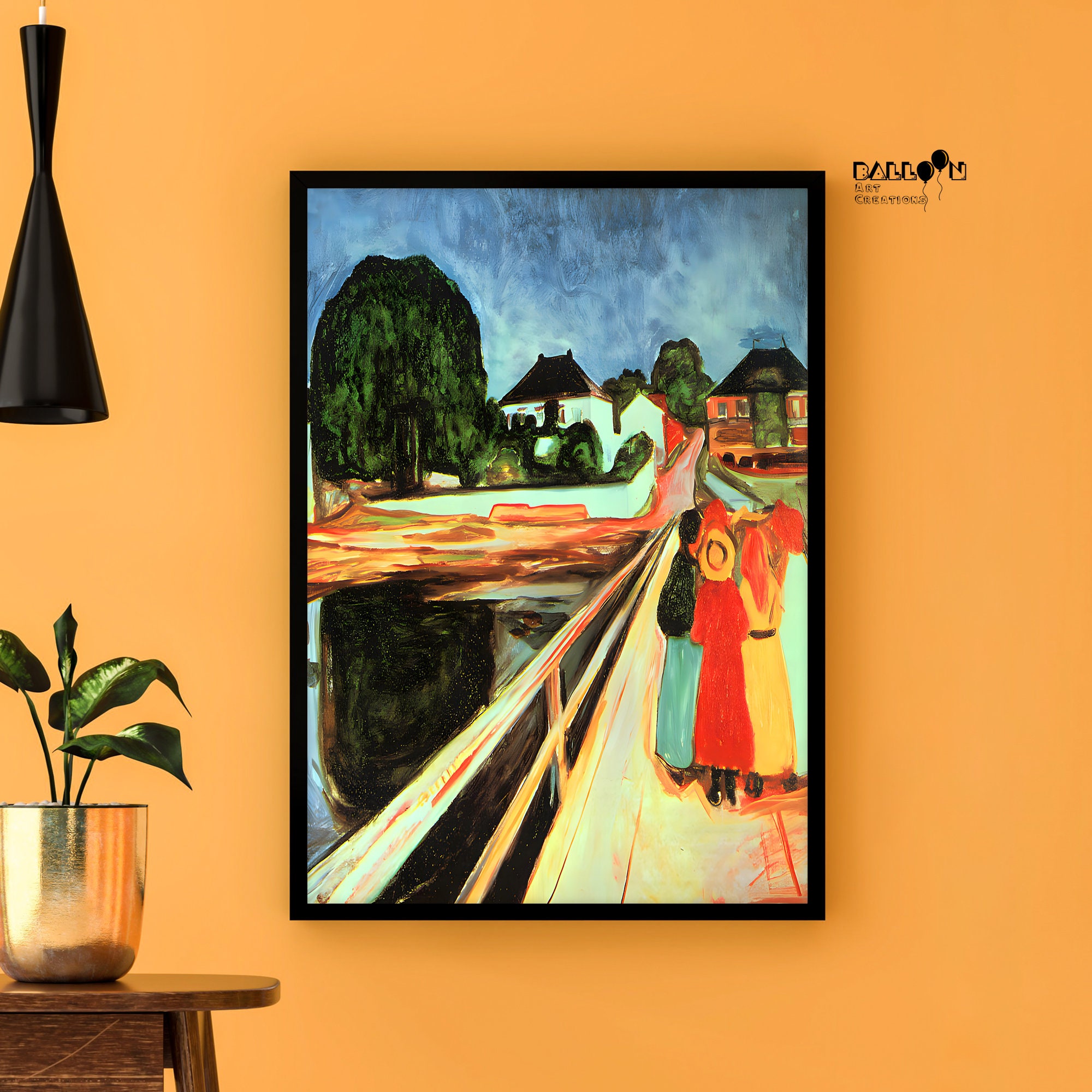 Edvard Munch, Girls on a Bridge, 1899-1900, Edvard Munch Poster ...