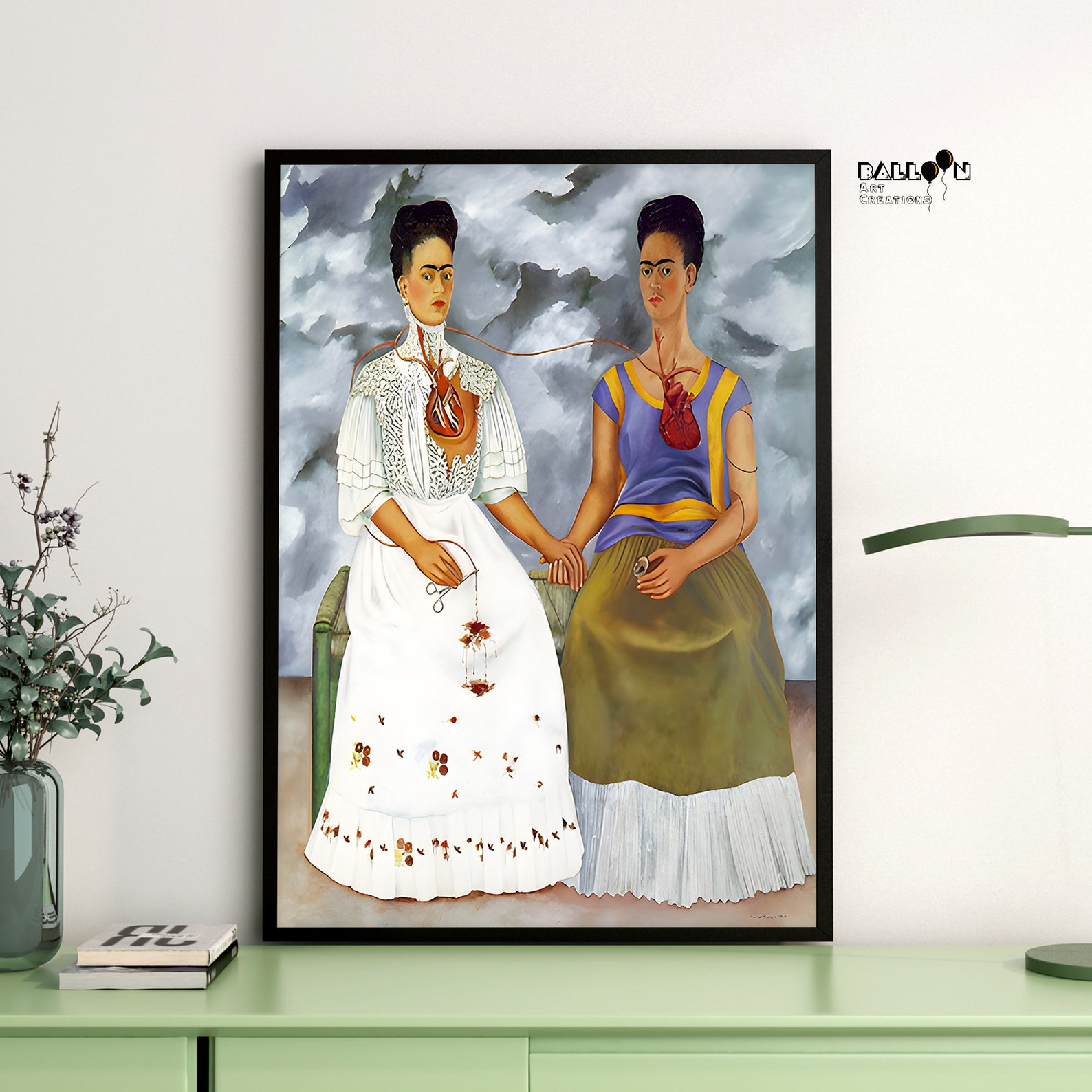 Frida Kahlo, Las Dos Fridas, 1939, Frida Kahlo Wall Art, Feminism Art ...