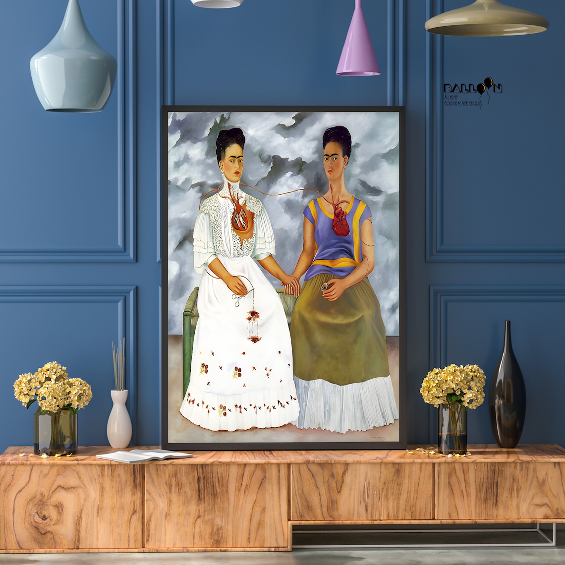 Frida Kahlo, Las Dos Fridas, 1939, Frida Kahlo Wall Art, Feminism Art ...