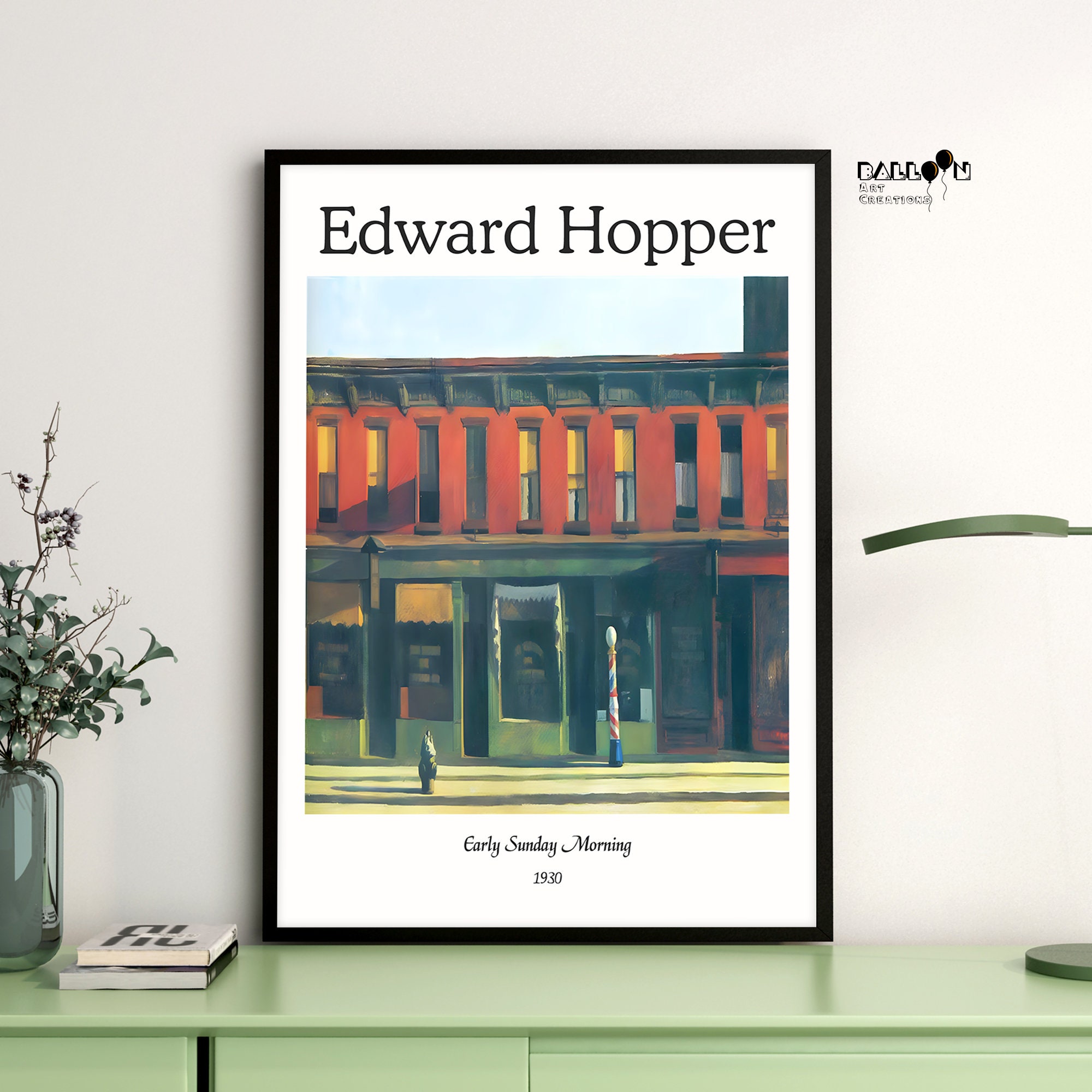 Edward Hopper, Early Sunday Morning, 1930, Edward Hopper Poster, Hopper ...