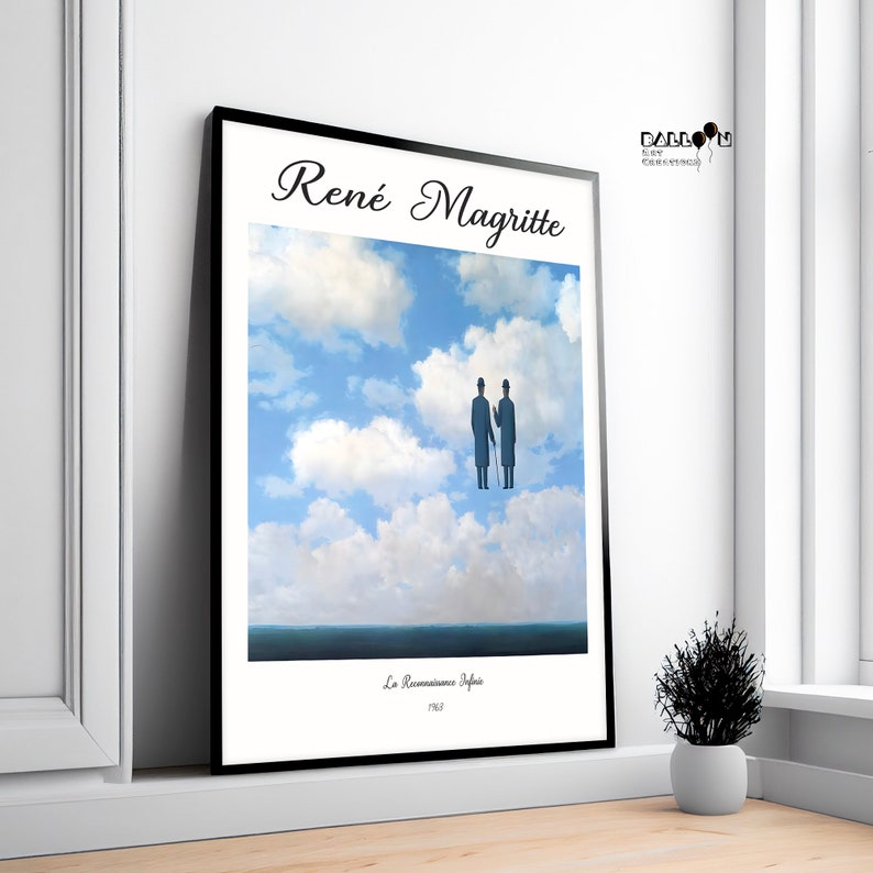 Rene Magritte, La Reconnaissance Infinie, 1963, Rene Magritte Wall Art ...