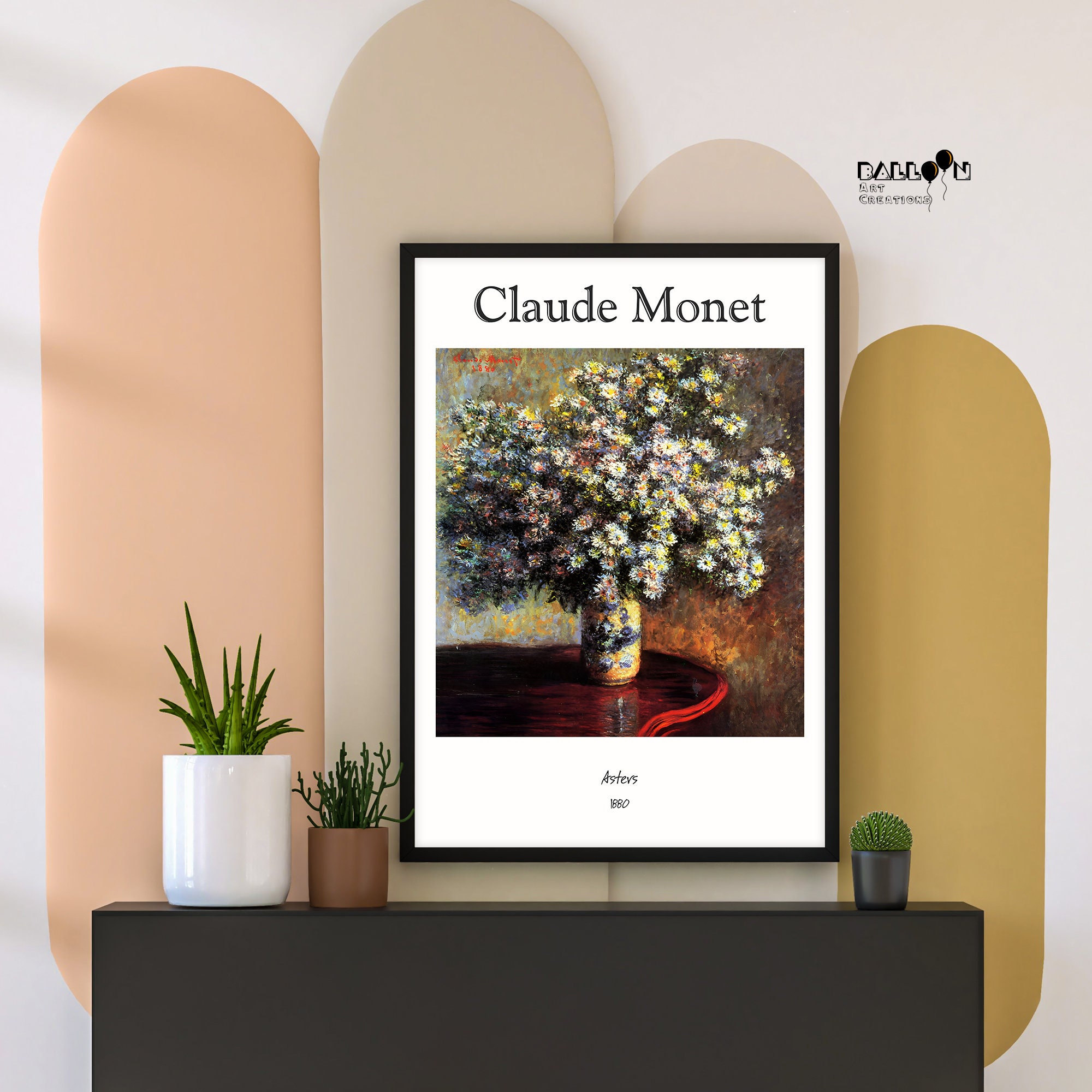 Claude Monet, Asters, 1880, Monet Poster, Impressionist Art, Wall Home ...