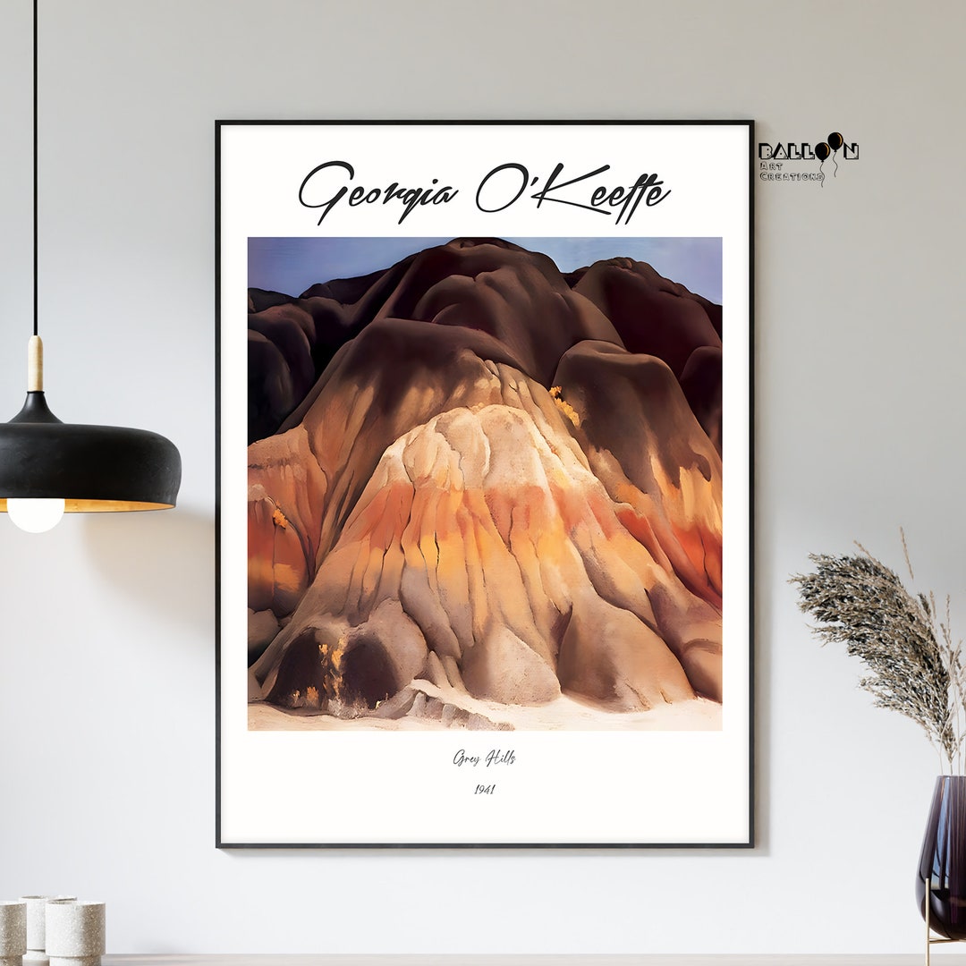 Georgia O'keeffe, Grey Hills, 1941, Georgia O Keeffe Poster, Exhibition ...