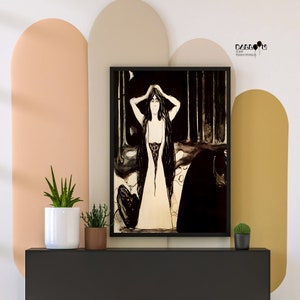 Edvard Munch, Ashes II, 1896, Edvard Munch Poster, Portrait Art ...