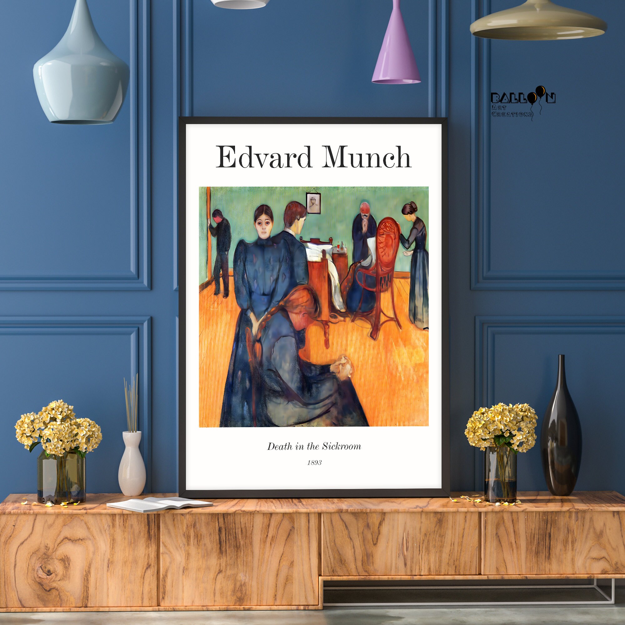 Edvard Munch, Death in the Sickroom, 1893, Edvard Munch Poster, Museum ...