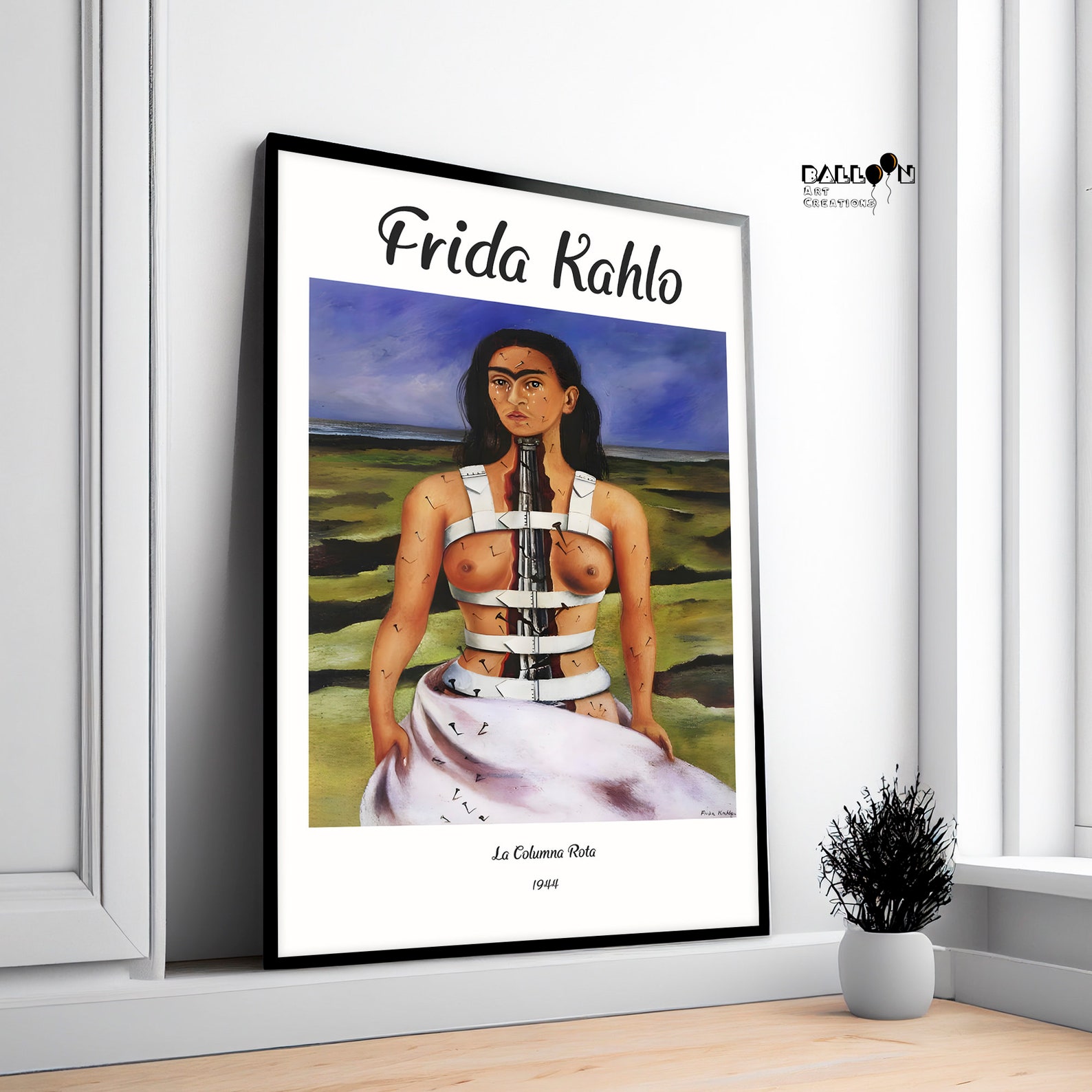 Frida Kahlo, La Columna Rota, 1944, Kahlo Wall Art, Feminism Art, Modern Art Print, Home Wall ...