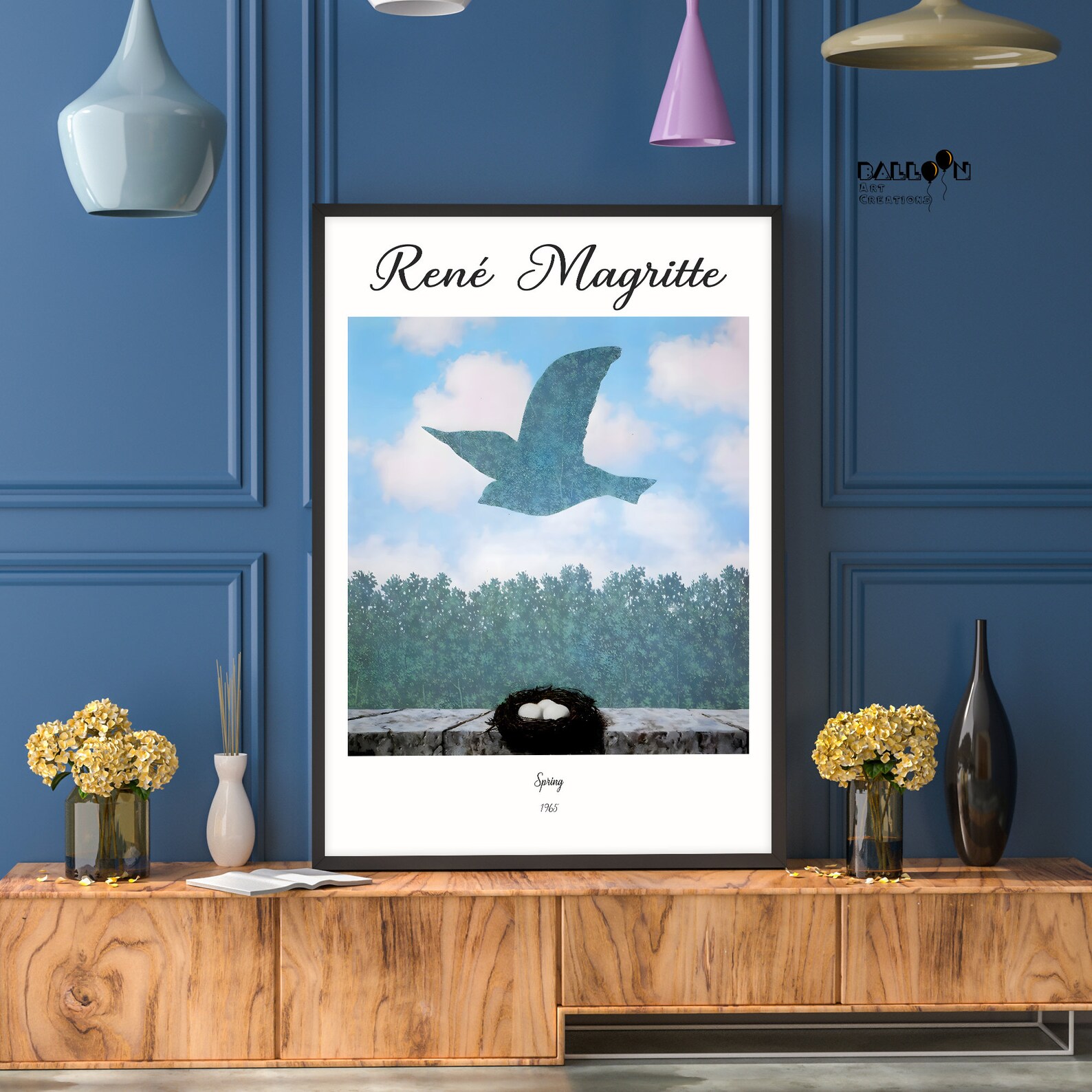 Rene Magritte, Spring, 1965, Rene Magritte Poster, Famous Paintings ...
