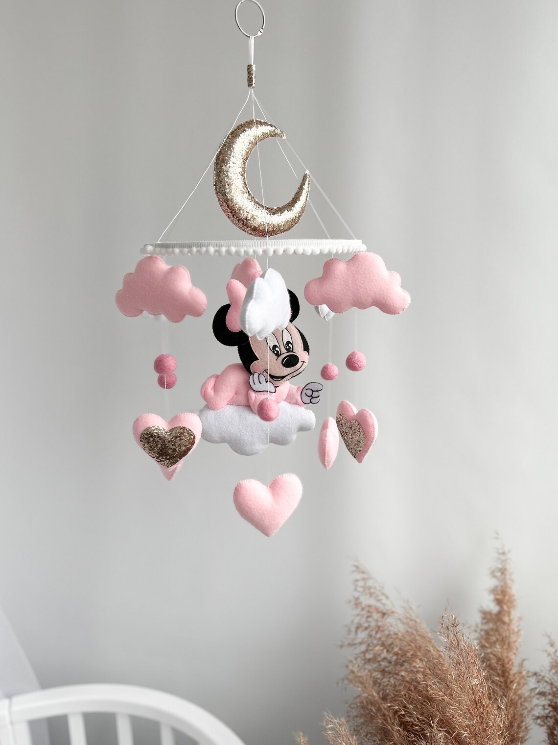 Minnie Mouse Disney Felt Mobile. Cot Baby Mobile. Crib Baby Mobile ...
