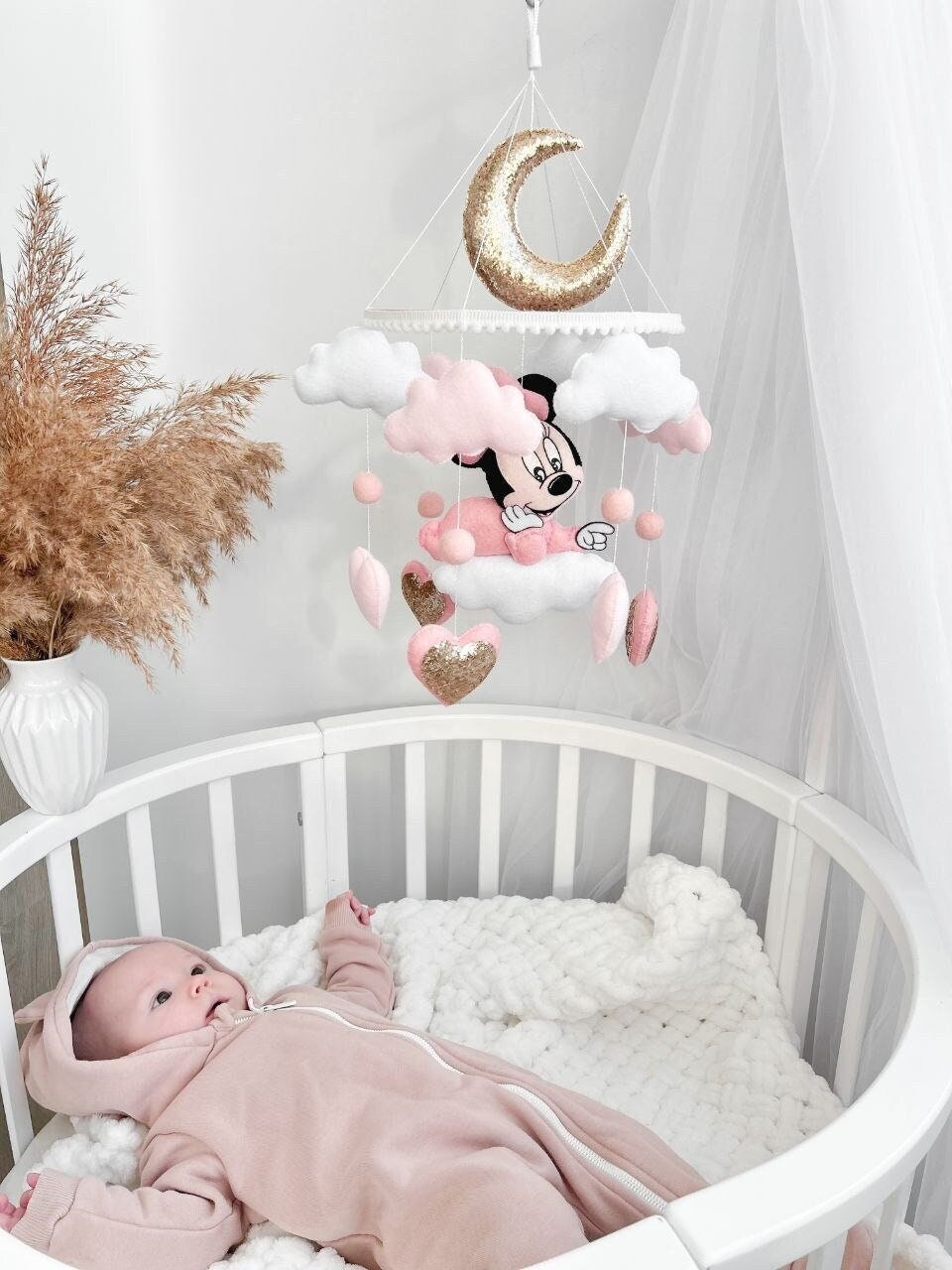 Minnie Mouse Disney Felt Mobile. Cot Baby Mobile. Crib Baby Mobile ...