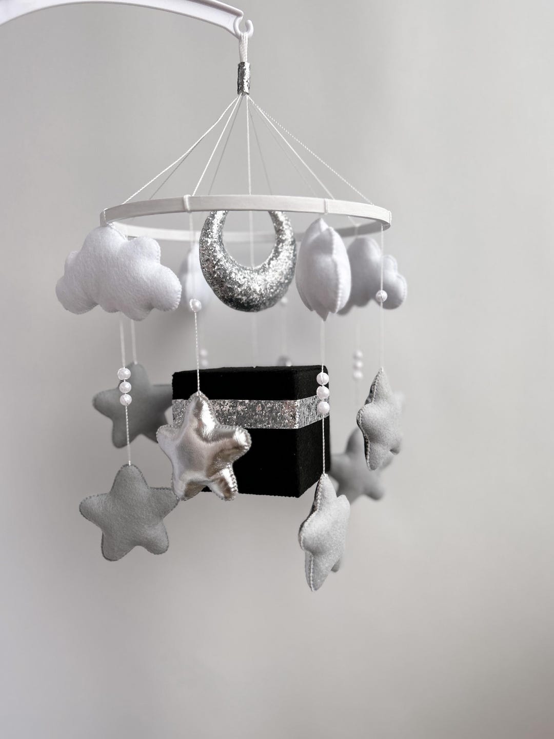 Kaaba Baby Mobile, Islamic Nursery Decor, Handmade Muslim Baby Gift ...