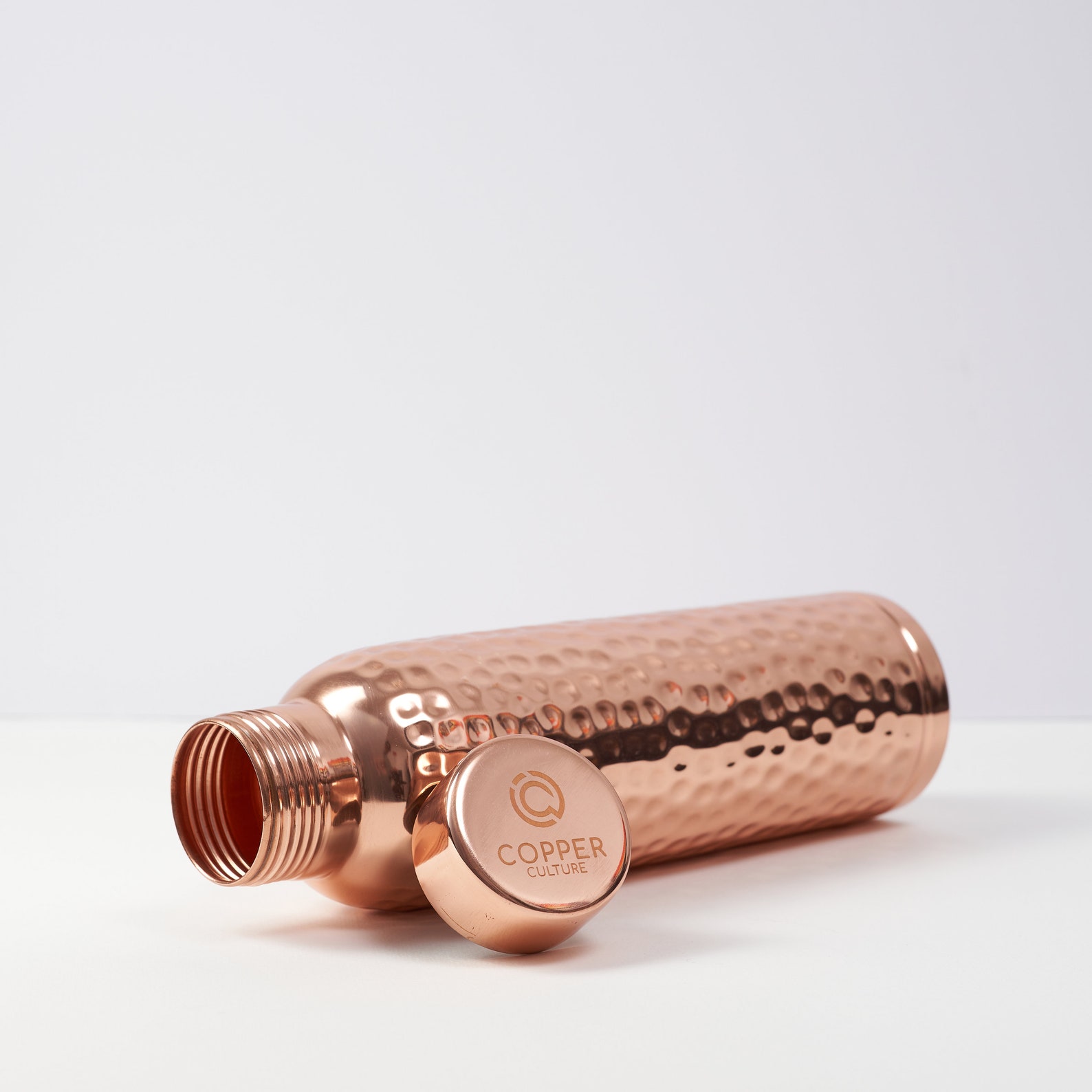 Hammered Copper Water Bottle - 950ml - Copperculture - Etsy